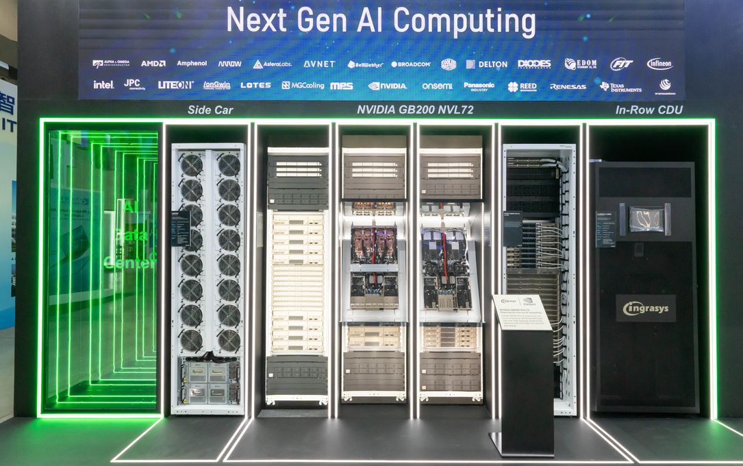 輝達超高密度GPU整櫃型AI伺服器系統亮相，9家廠商在Computex展出GB200 NVL72 | iThome